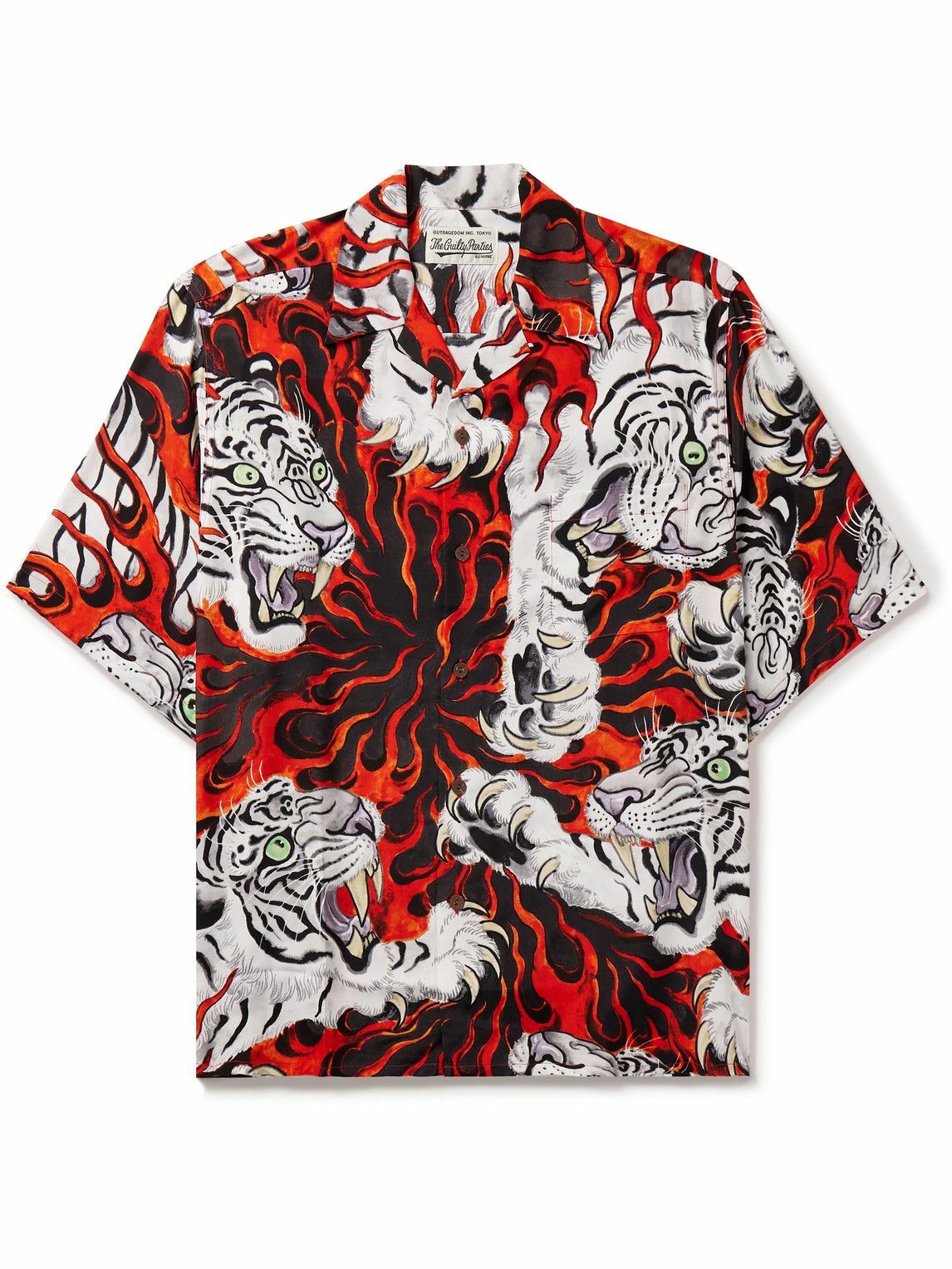 Wacko Maria - Tim Lehi Camp-Collar Printed Woven Shirt - Red Wacko Maria