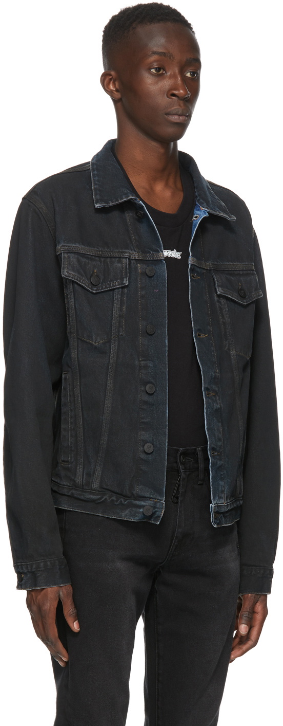 Off-White Black Denim Stencil Jacket Off-White