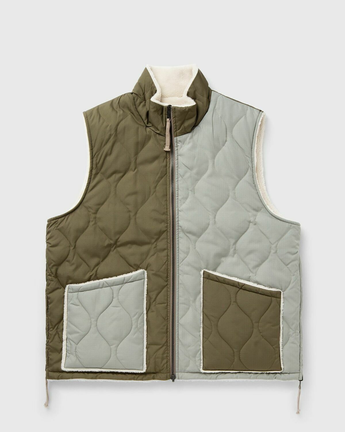 Taion Military Riversible Hi Neck Down Vest Multi Vests Taion Extra