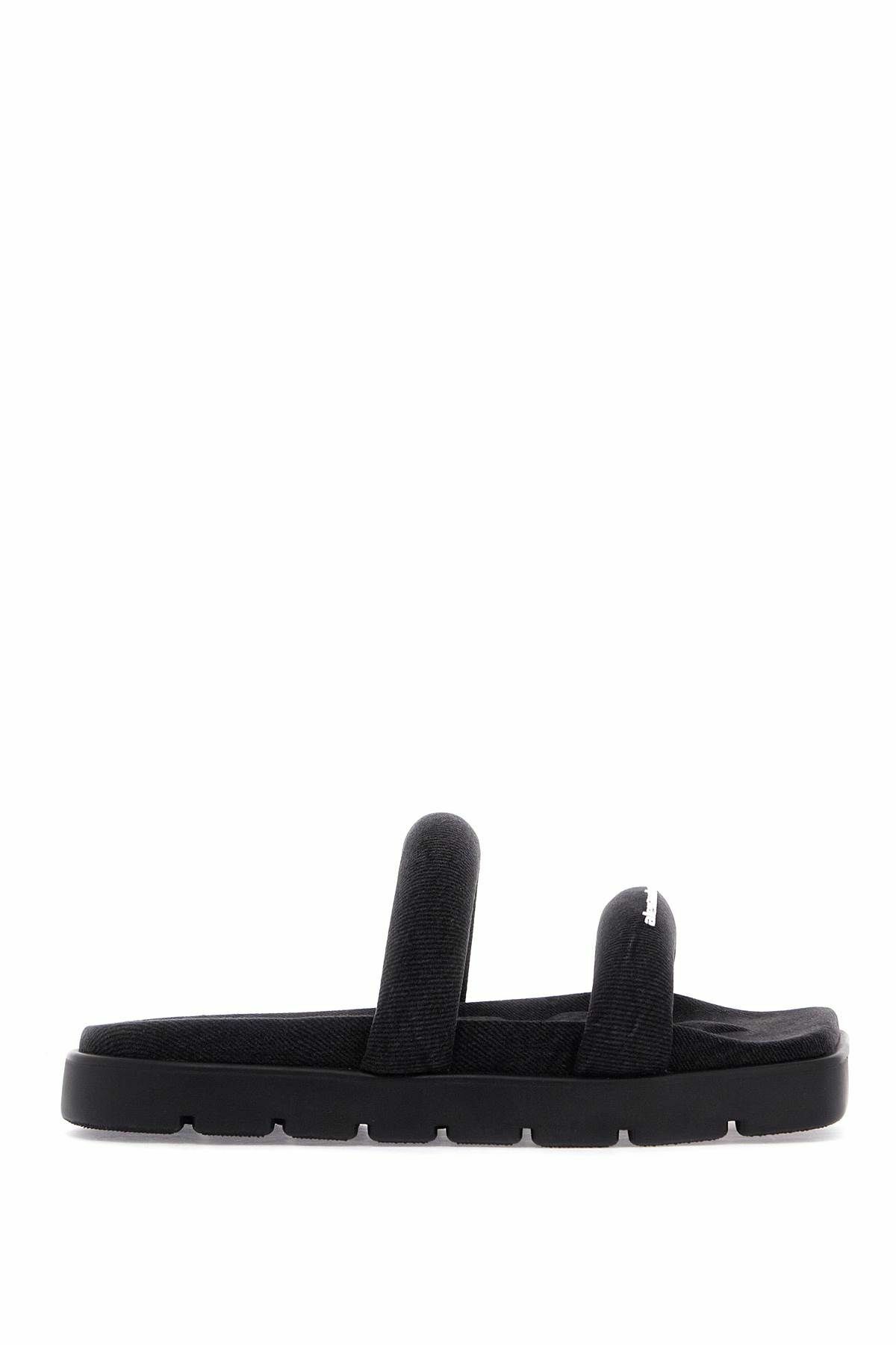 ALEXANDER WANG "denim jay slides Black Alexander Wang