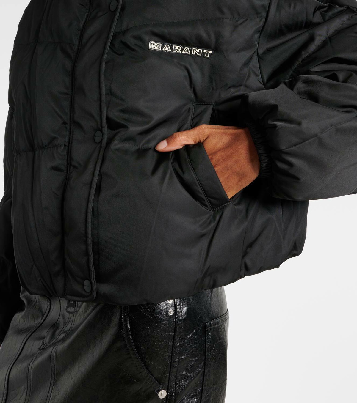 Marant Etoile Telia satin puffer jacket Isabel Marant Etoile