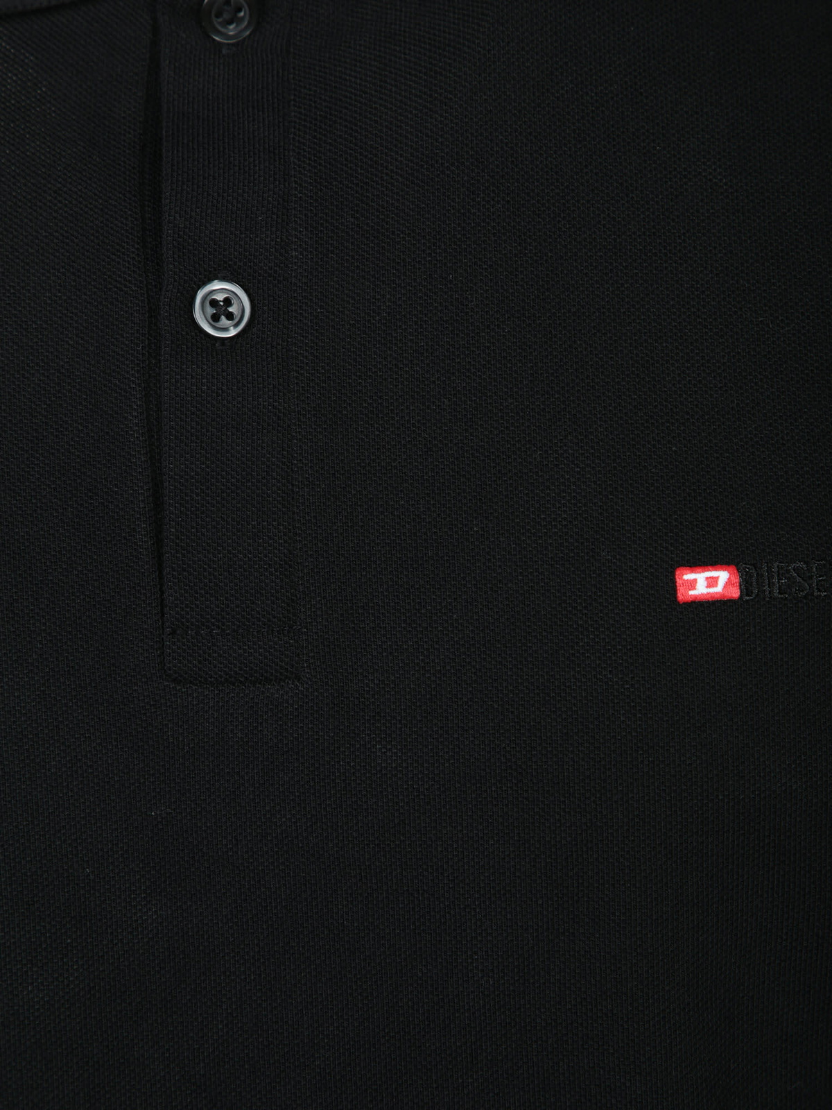 Diesel Tferry Black Cotton Polo Shirt Diesel