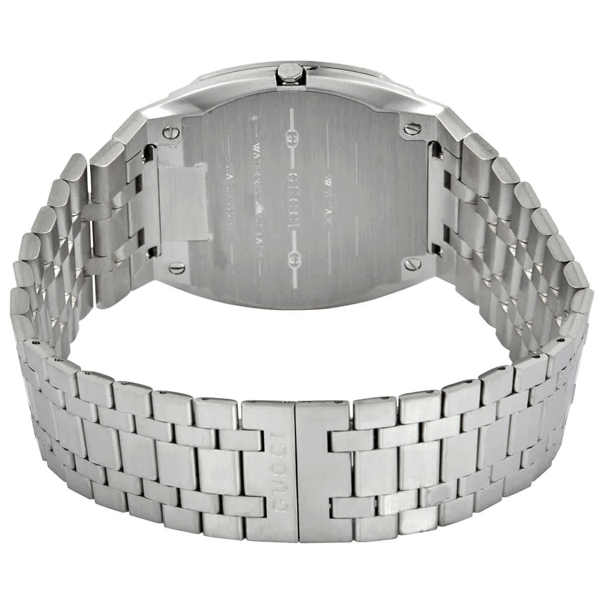 Gucci 25H Quartz Silver Dial Mens Watch YA163407 Gucci