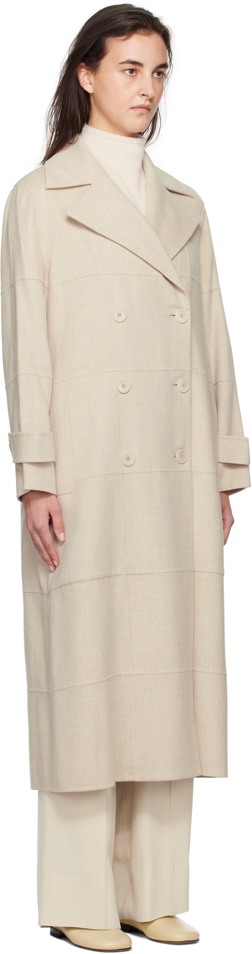 Joseph Beige Light Double Face Animation Merton Coat Joseph