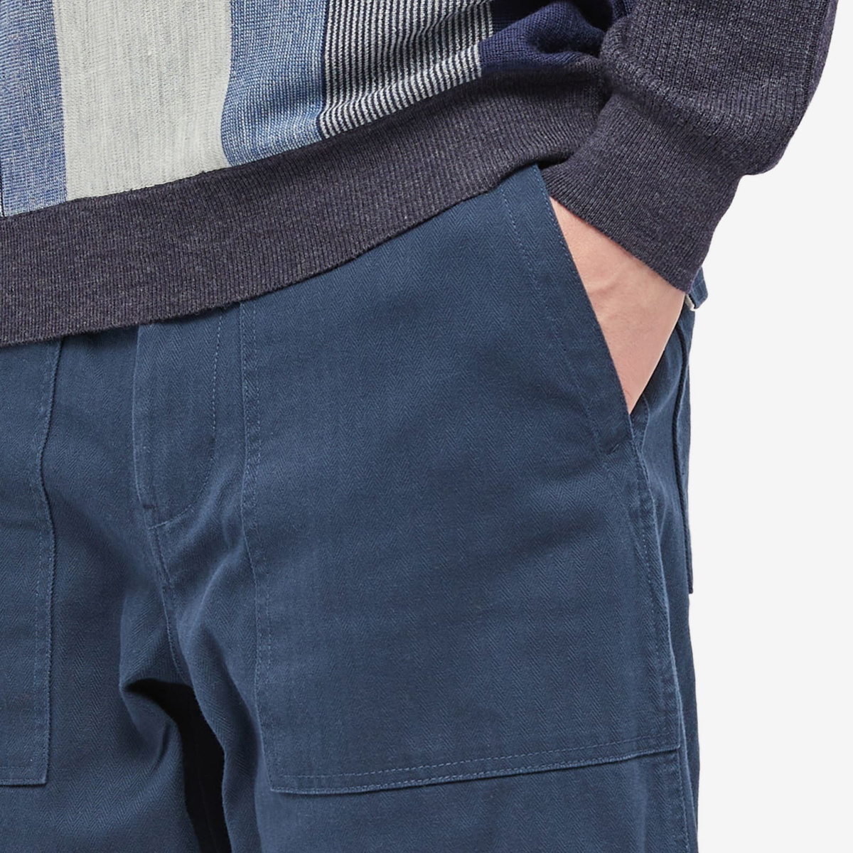 Garbstore Men's Ruffle Pant in Navy Garbstore