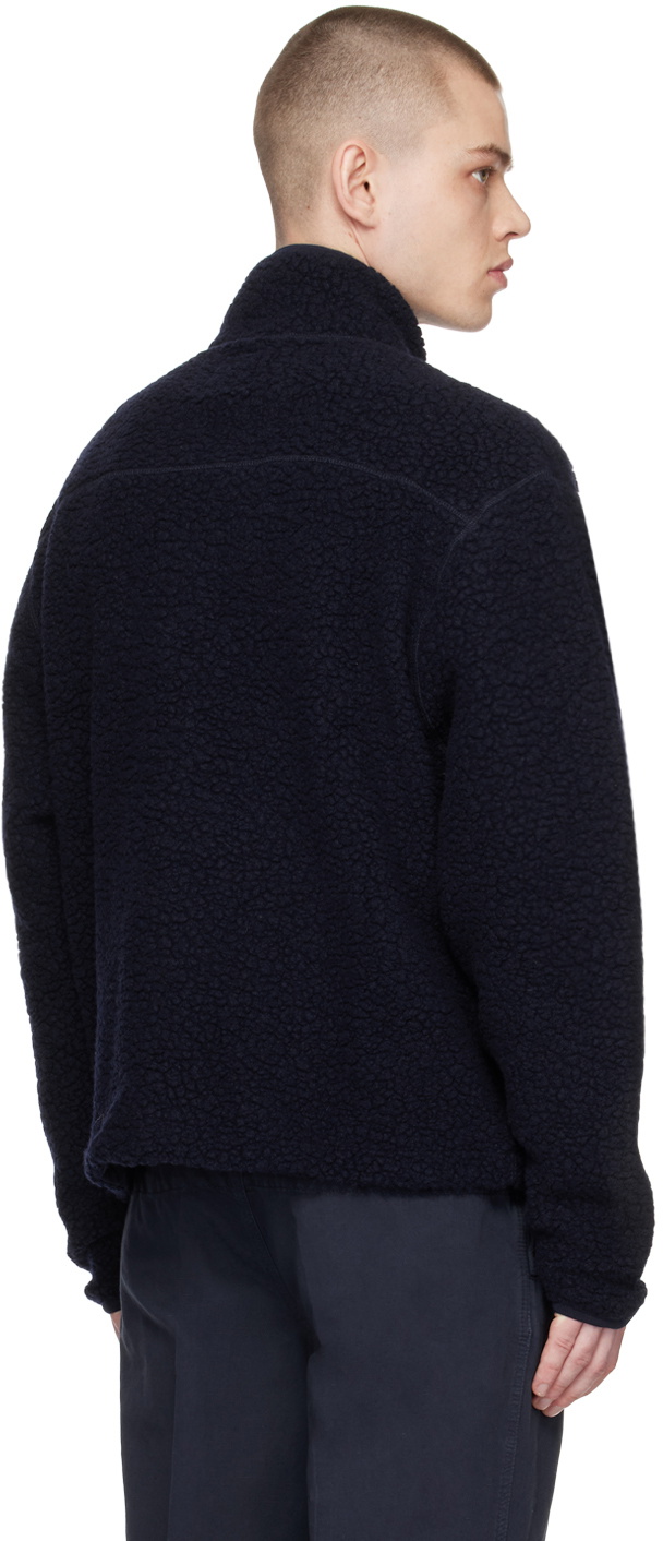 Drake's Navy Zip Jacket Drake's