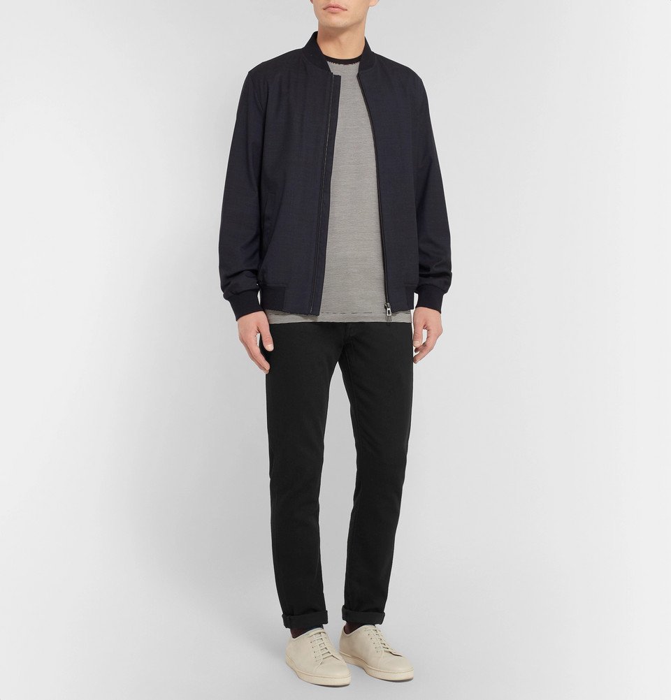 Dunhill - Slim-Fit Stretch-Denim Jeans - Men - Black Dunhill