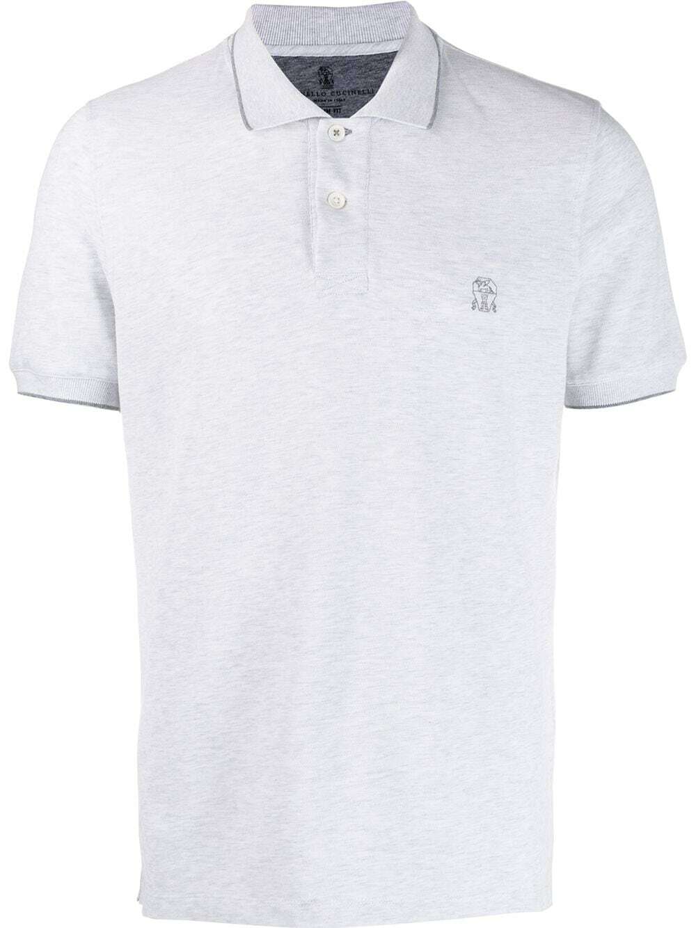 BRUNELLO CUCINELLI - Logo Cotton Polo Shirt Brunello Cucinelli