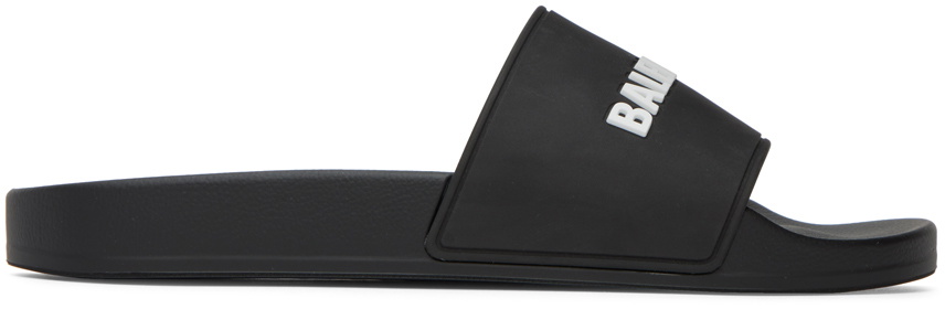 Balenciaga Black Pool Slides Balenciaga