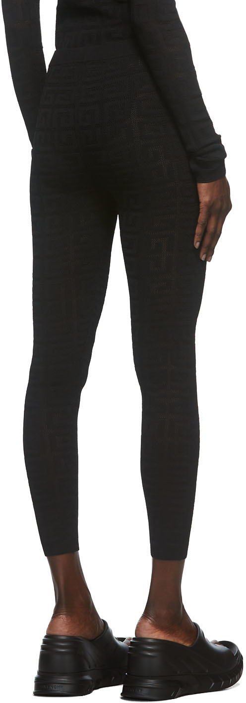 Givenchy Black Monogram Logo Leggings Givenchy