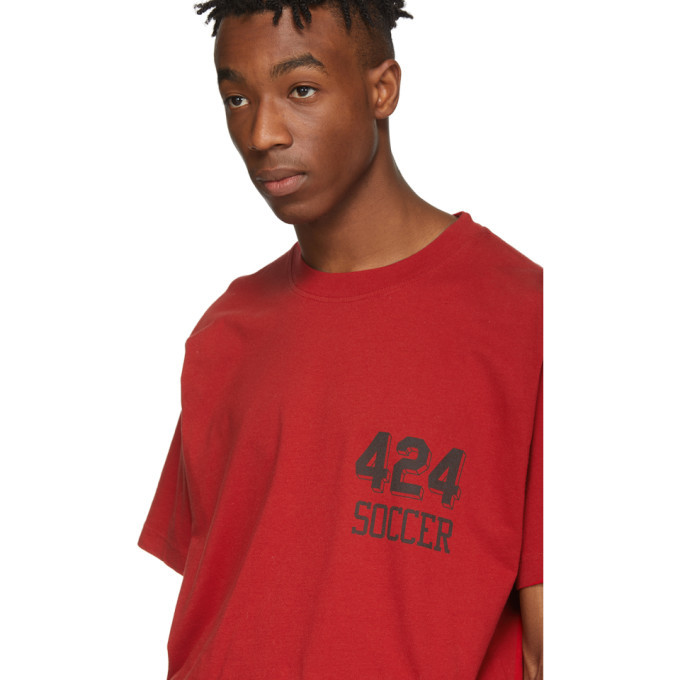 424 Red 424 Soccer T-Shirt 424