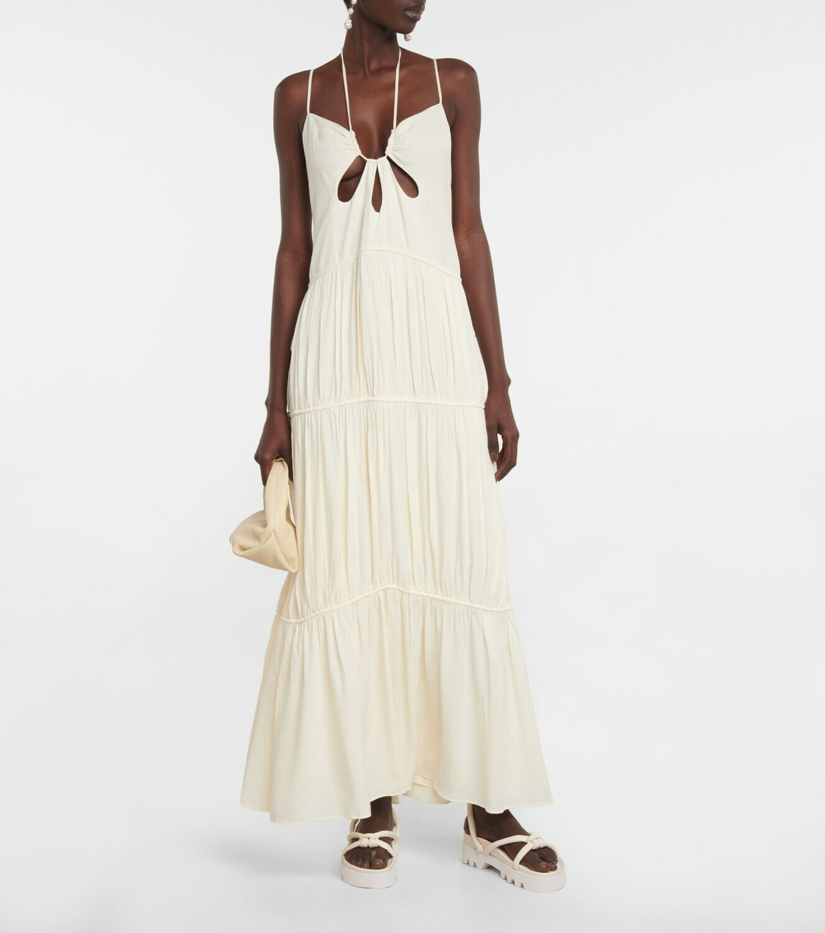 Simkhai - Lina cutout halterneck maxi dress Simkhai