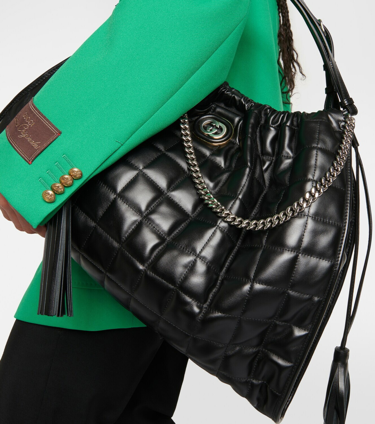 Gucci Deco Large quilted leather shoulder bag Gucci