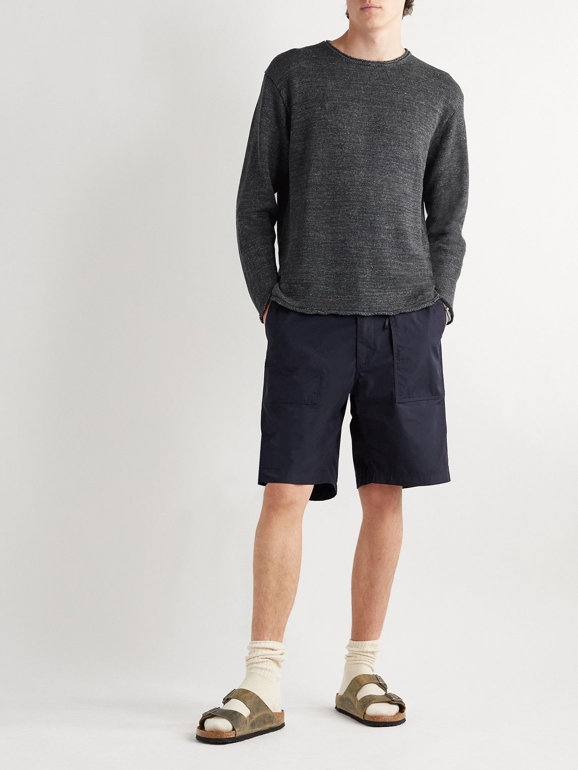 Inis Meáin - Donegal Linen Sweater - Gray Inis Meáin