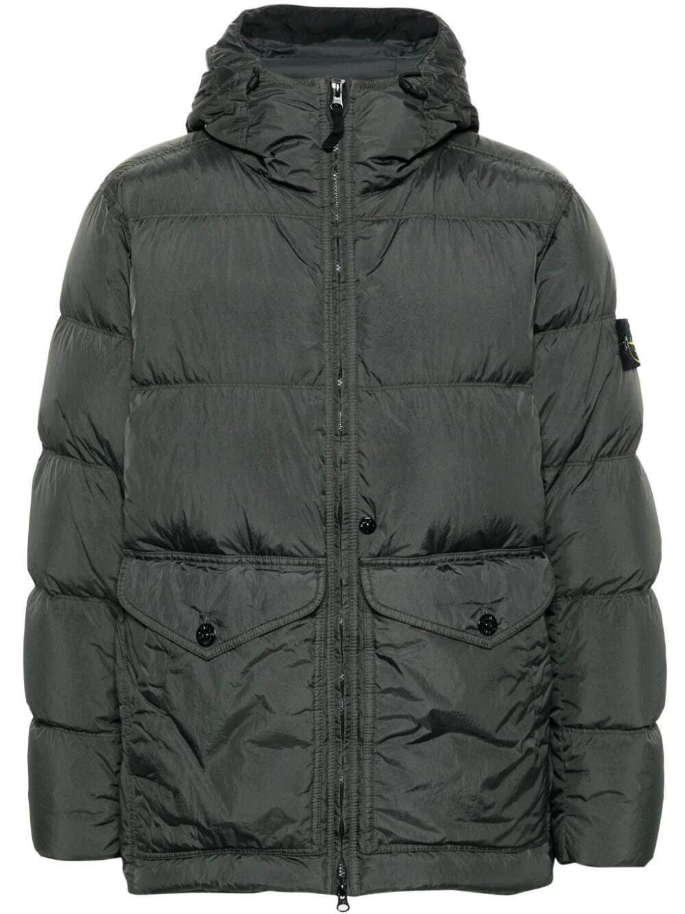 STONE ISLAND - Padded Jacket With Logo Stone Island