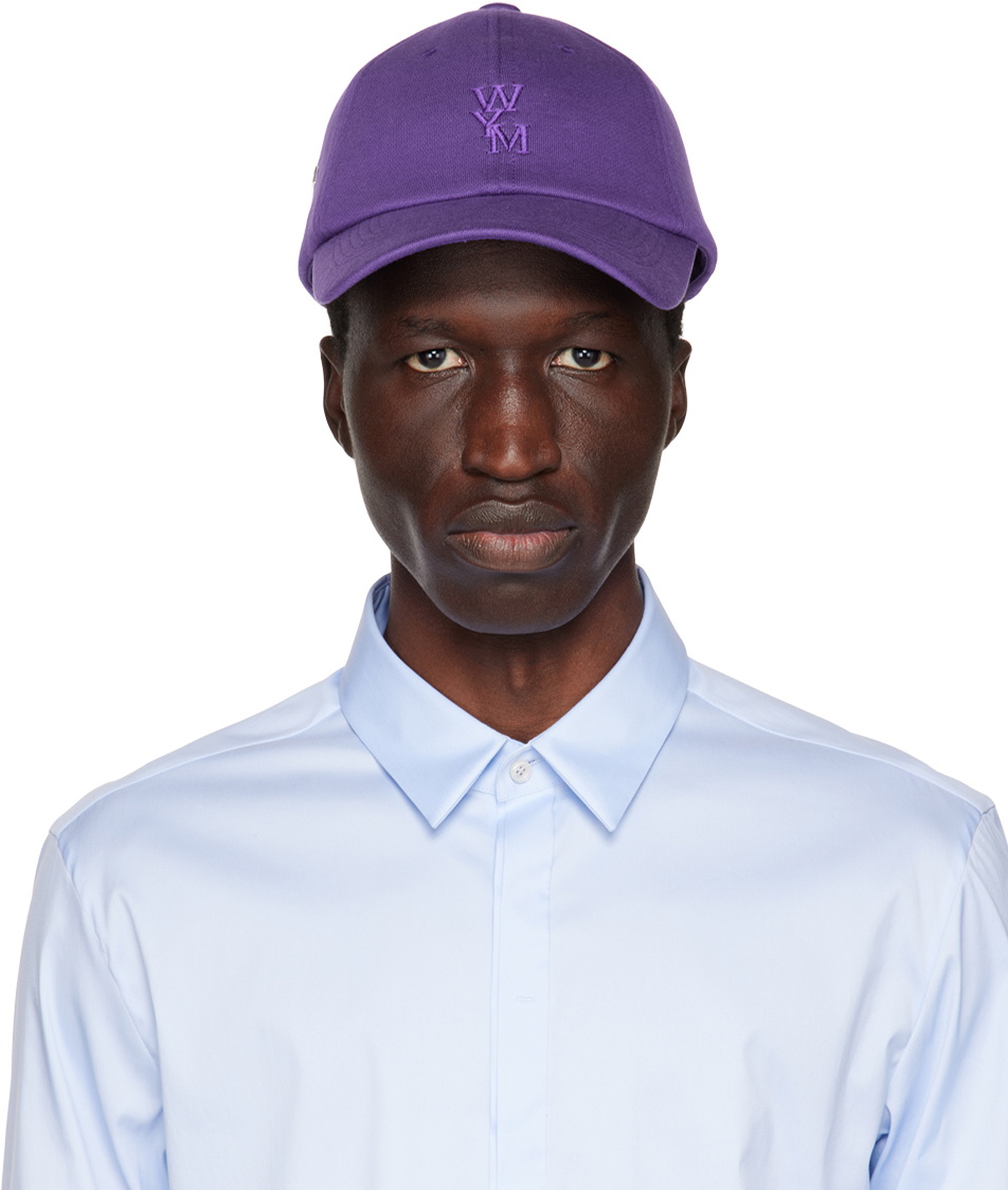 Wooyoungmi Purple Embroidered Cap Wooyoungmi