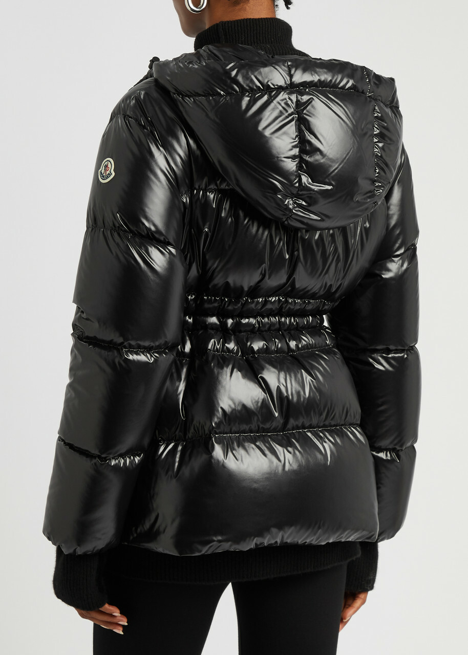 Moncler Taleve Hooded Quilted Shell Jacket Black Moncler