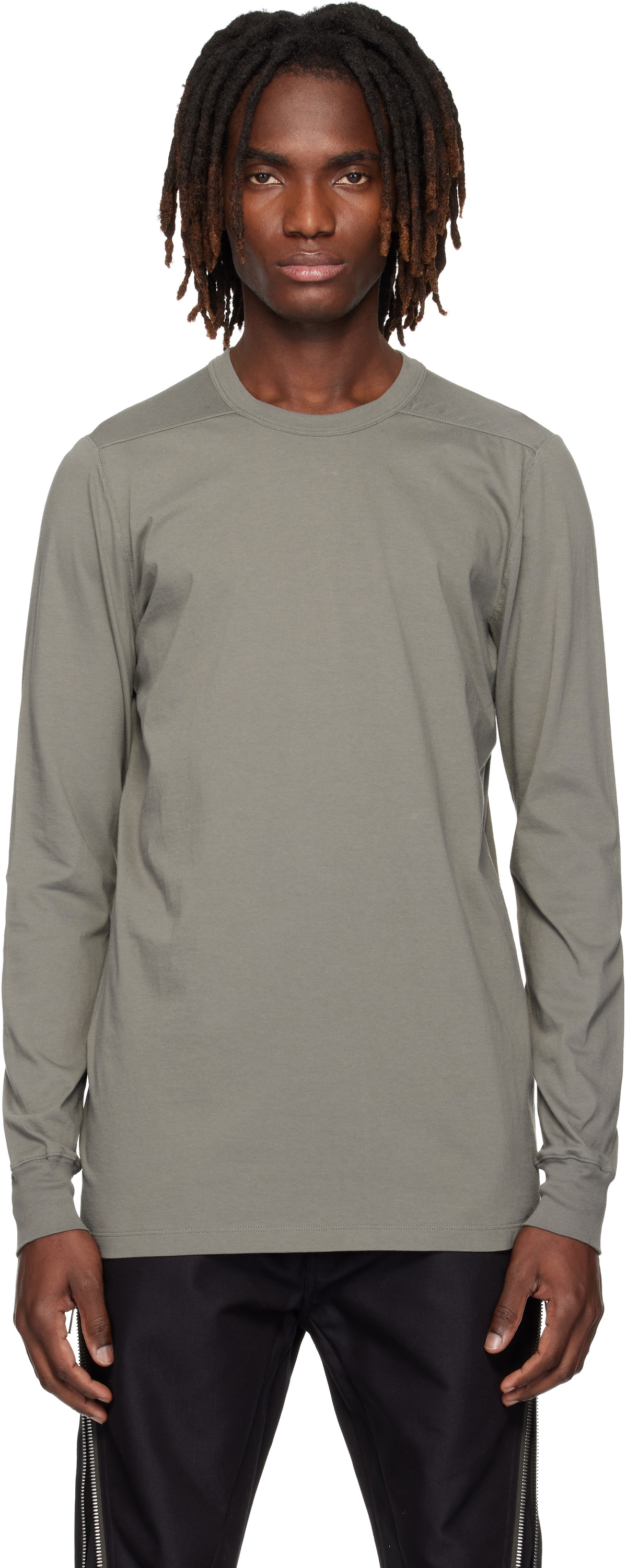 Rick Owens Gray Temple Level LS T-shirt Rick Owens