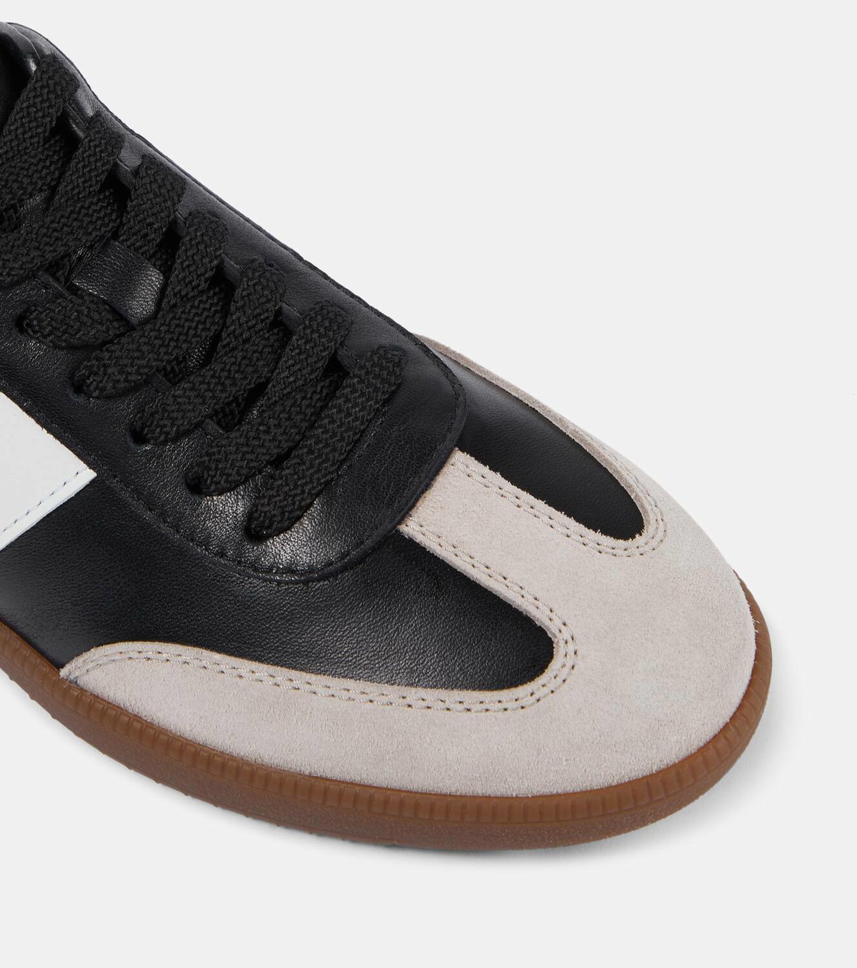 Tod's Tabs suede-trimmed leather sneakers Tod's