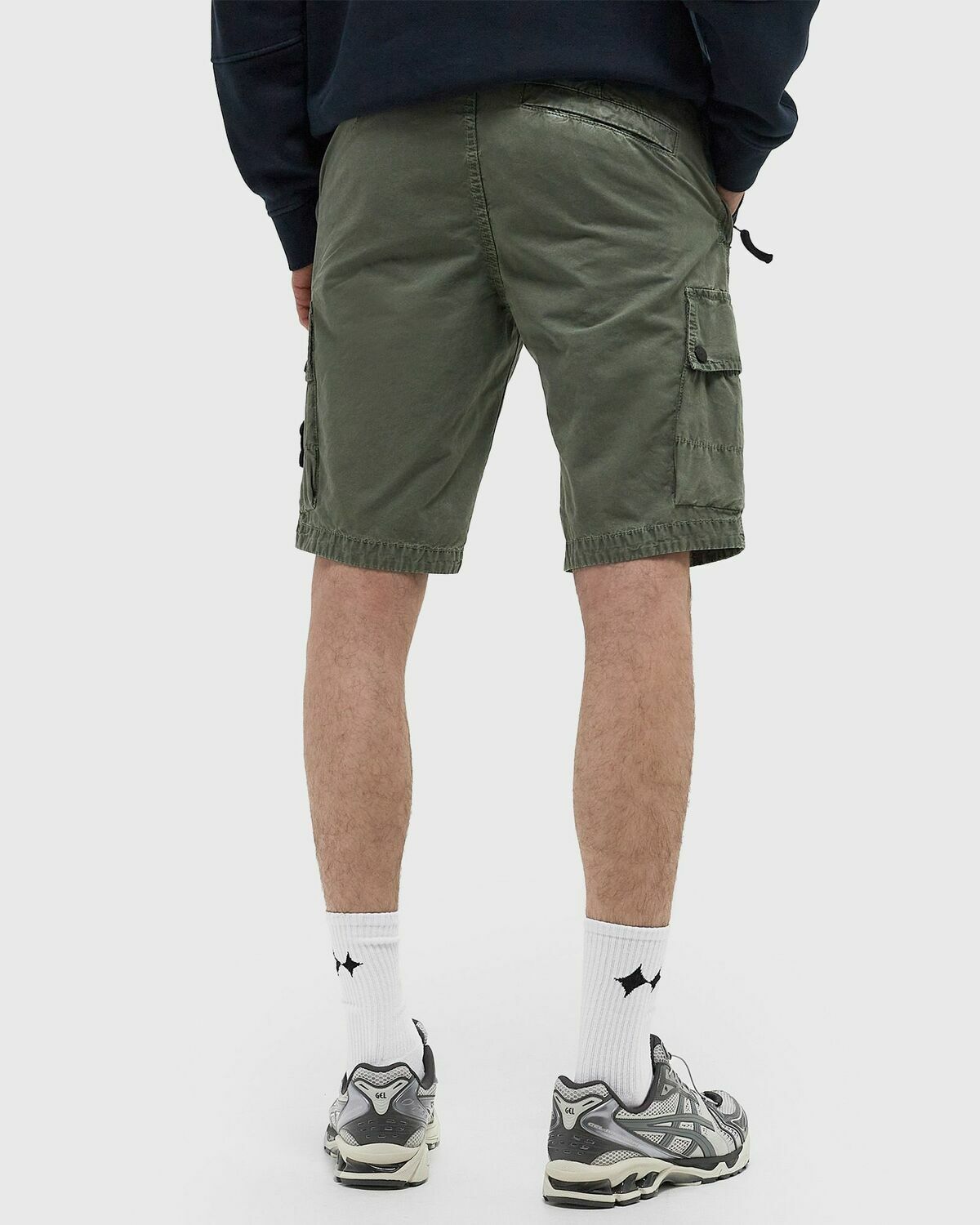 Stone Island Cargo BERMUDA SLIM Green Mens Cargo Short Stone Island