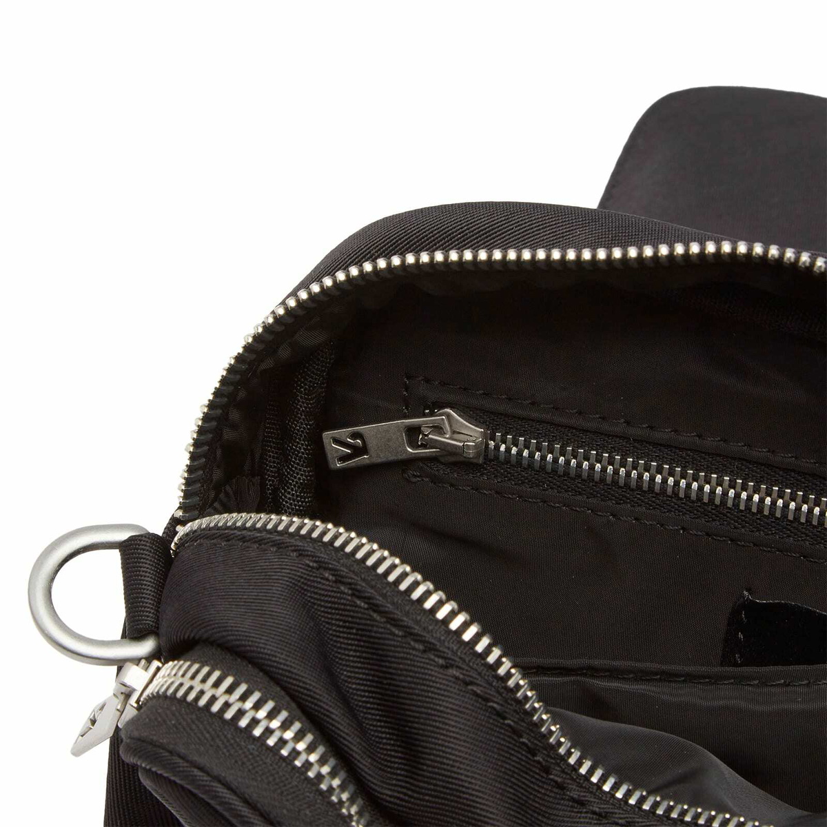 Represent Men's Quilted Crossbody Bag in Jet Black Represent