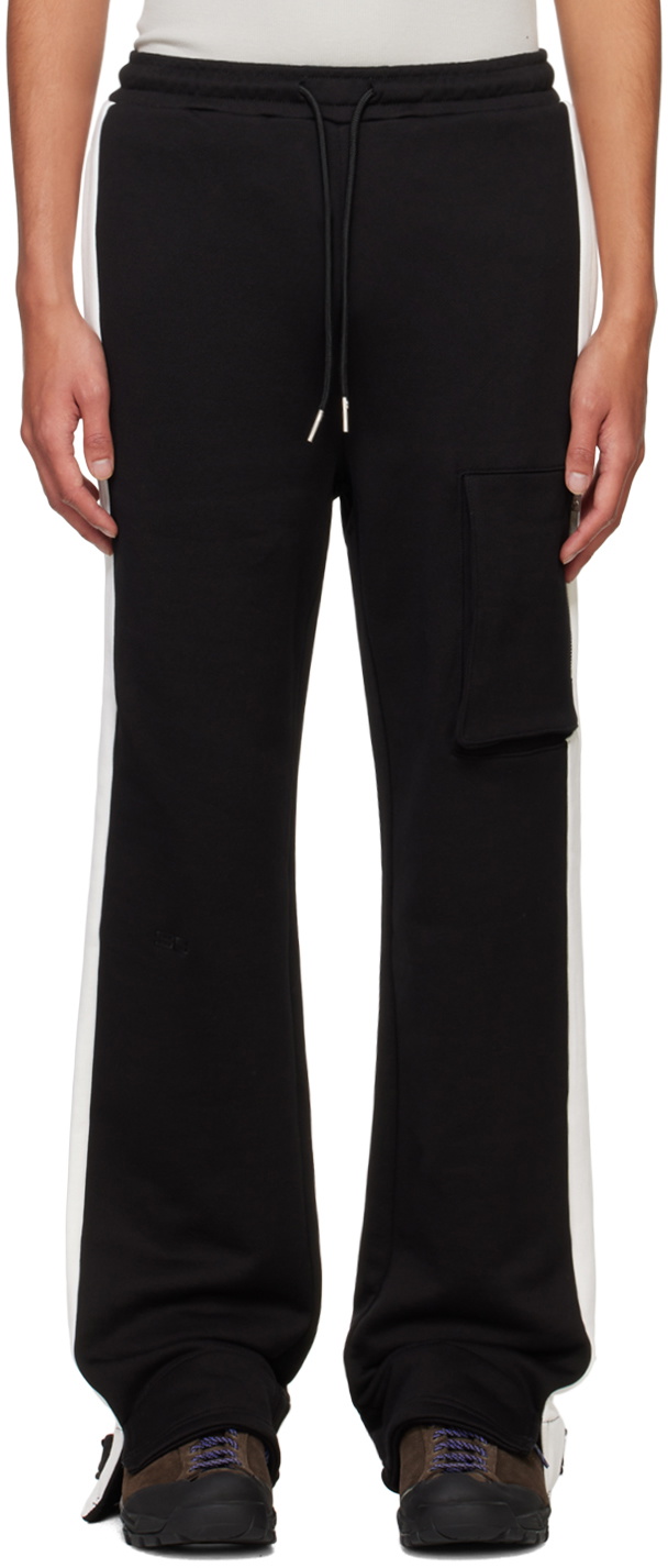 SPENCER BADU Black Layered Sweatpants Spencer Badu