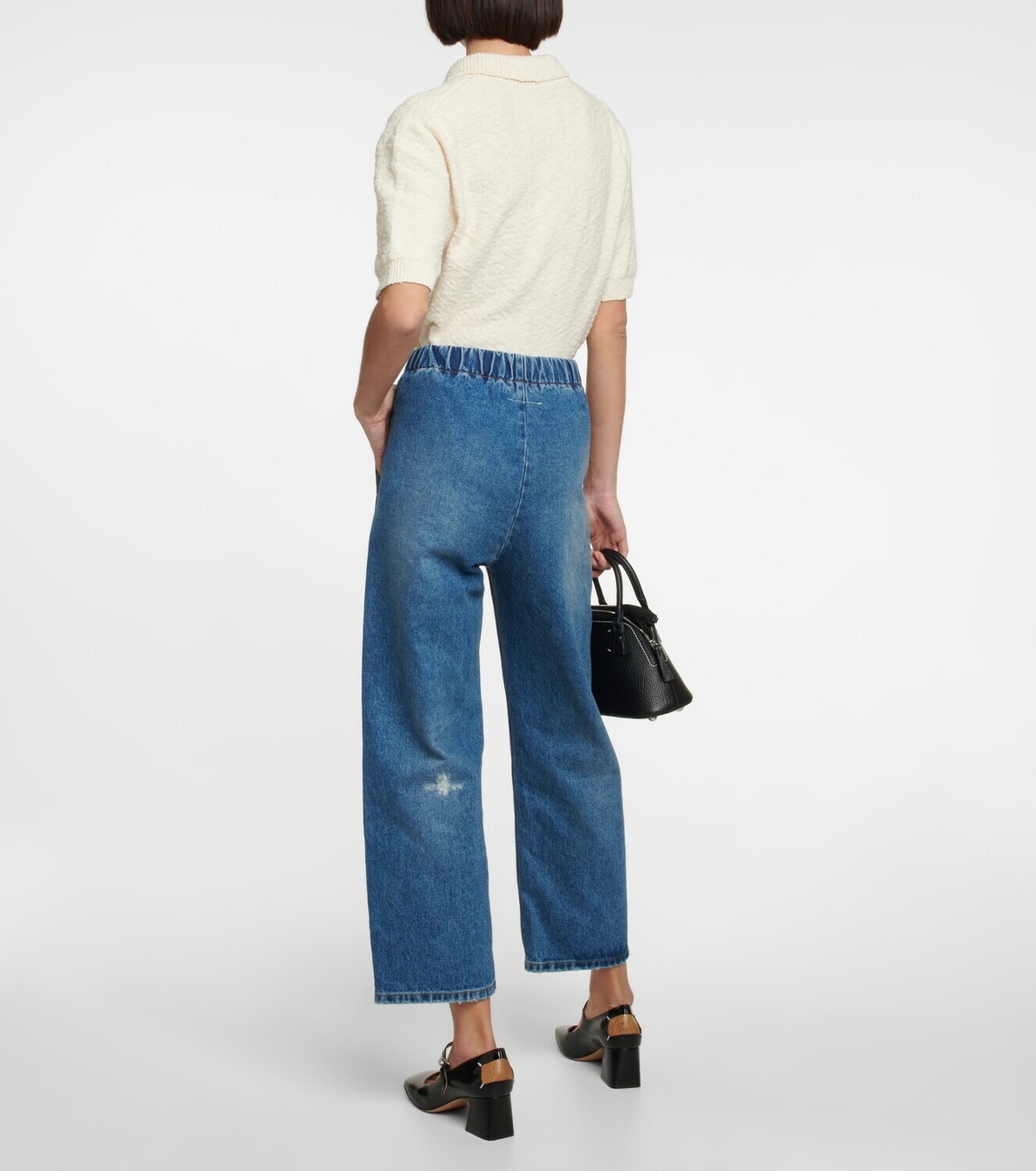 MM6 Maison Margiela - High-rise wide-leg jeans MM6 Maison Margiela