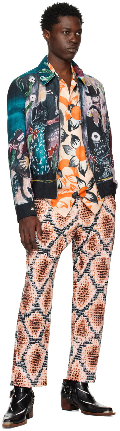 Endless Joy Orange Wildflower Pale Shirt Endless Joy