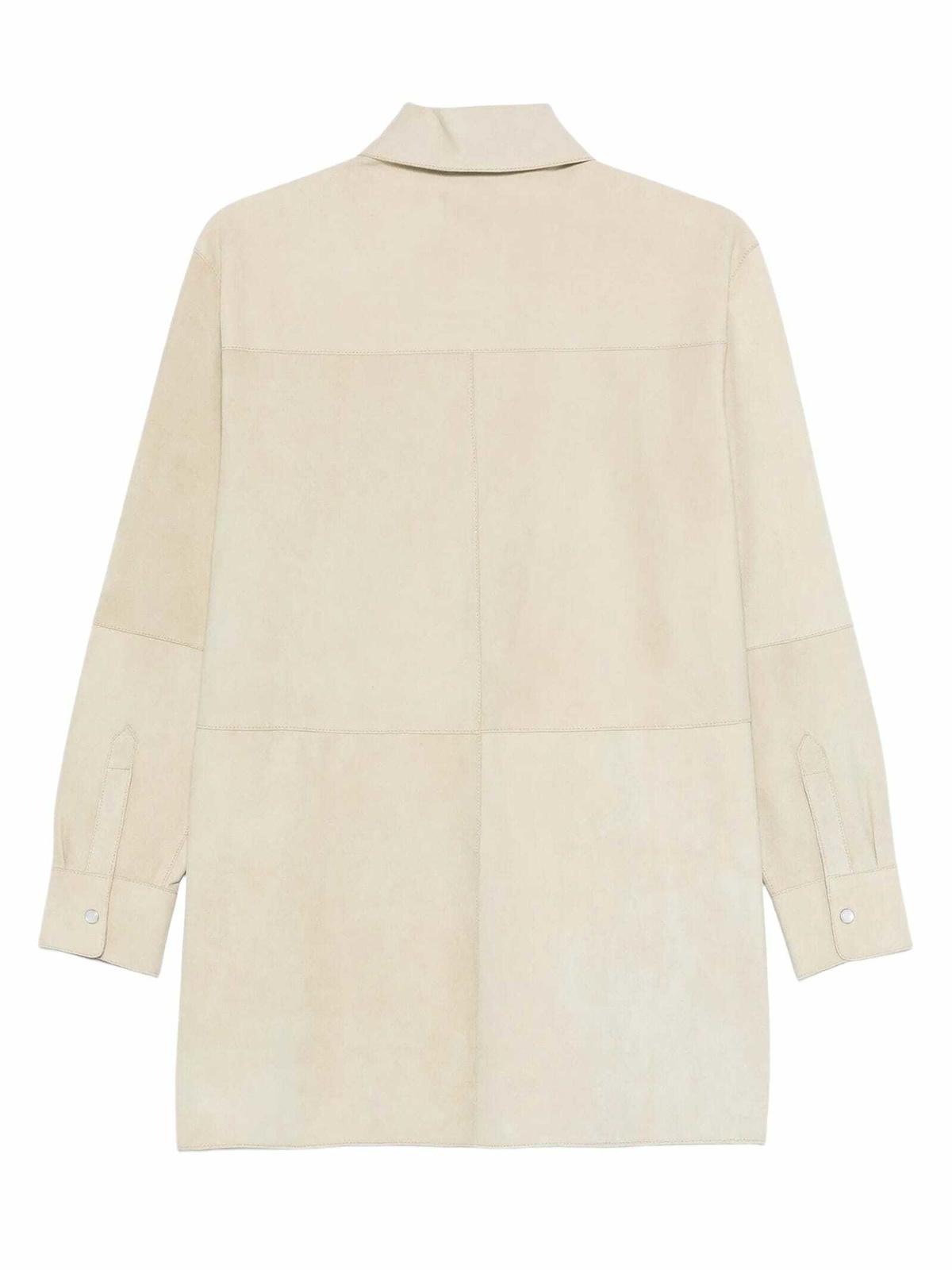 Parosh Beige Leather Shirt Parosh