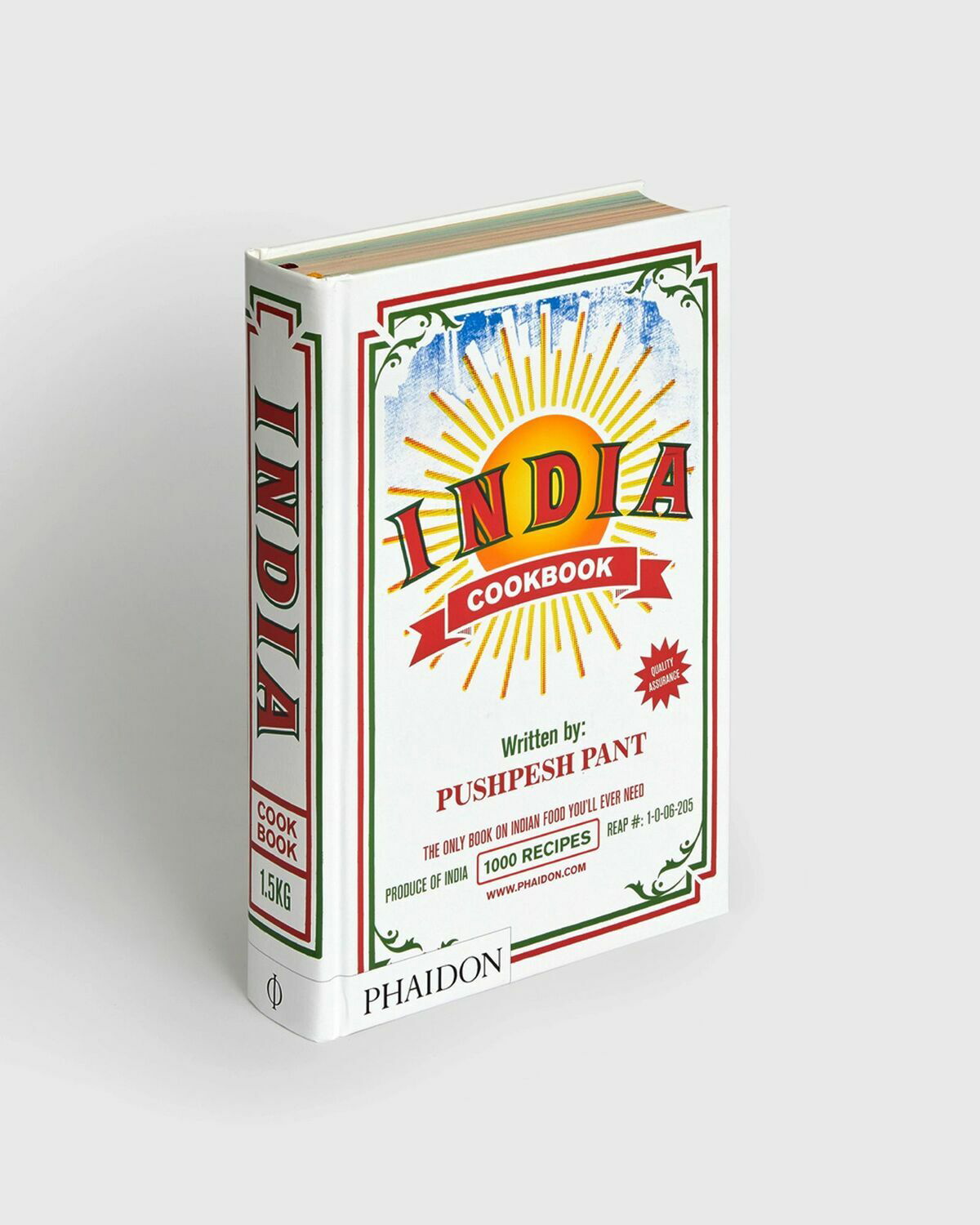 Phaidon "India: The Cookbook" By Pushpesh Pant Multi Food Phaidon