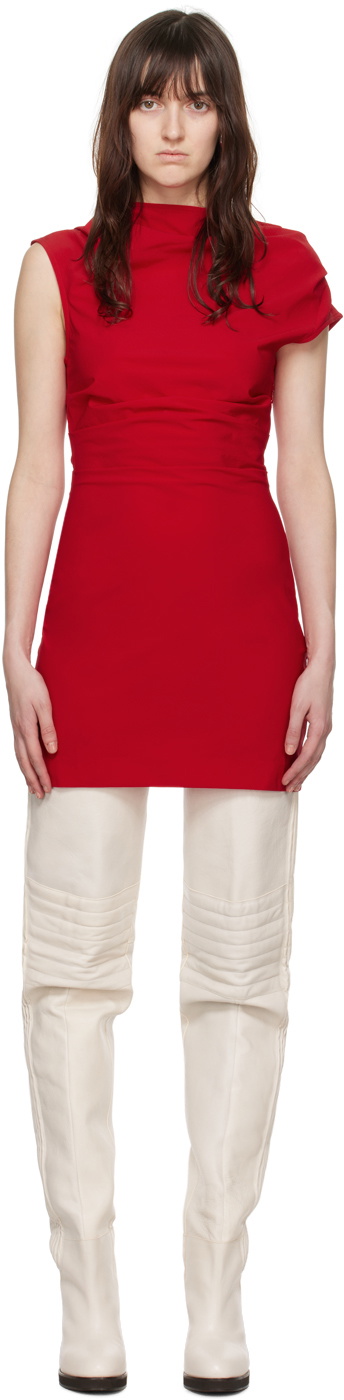 WYNN HAMLYN Red Rina Minidress Wynn Hamlyn