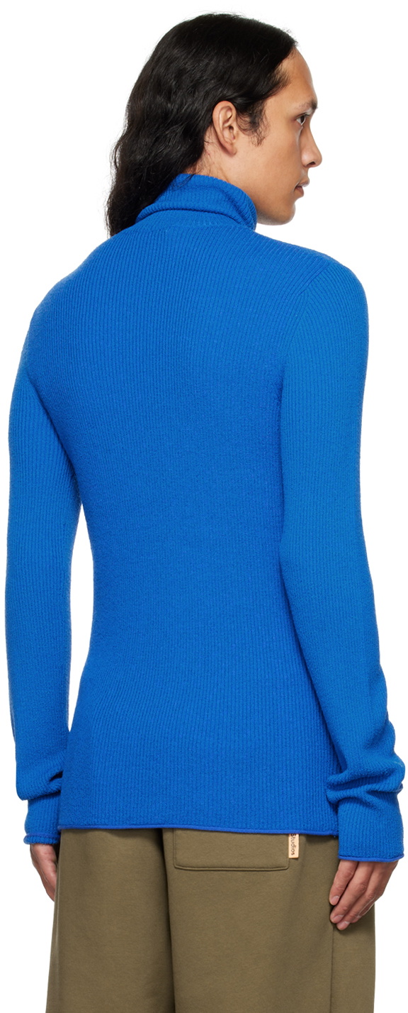 Acne Studios Blue Piled Turtleneck Acne Studios