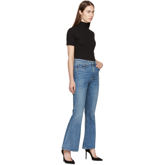 Brock Collection Blue Belle Cropped Flare Jeans Brock Collection