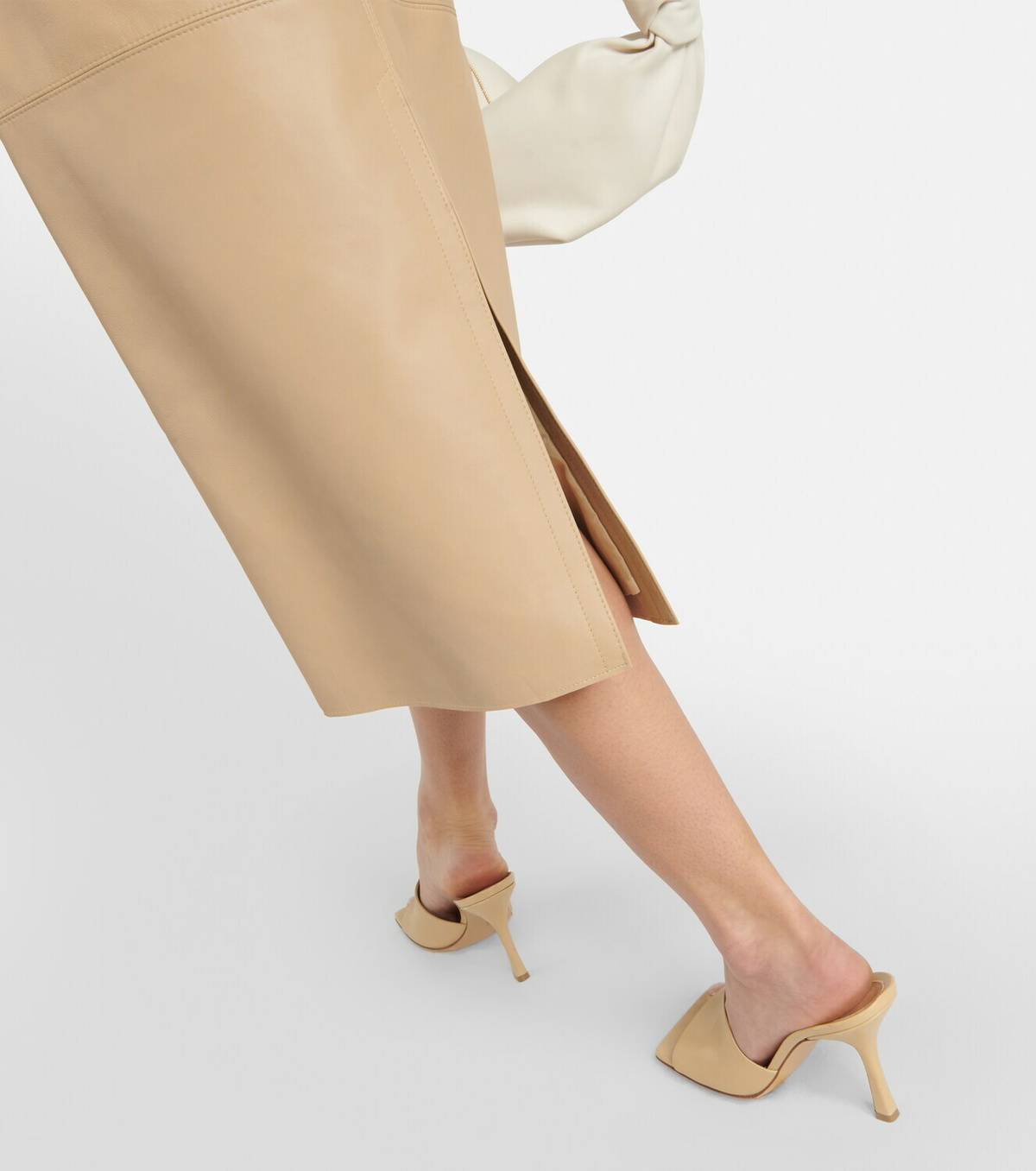 The Frankie Shop Heather leather pencil skirt The Frankie Shop