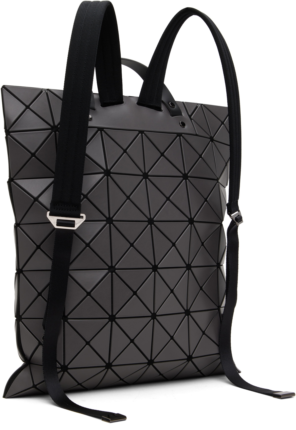 BAO BAO ISSEY MIYAKE Gray Flat Pack Backpack Bao Bao Issey Miyake