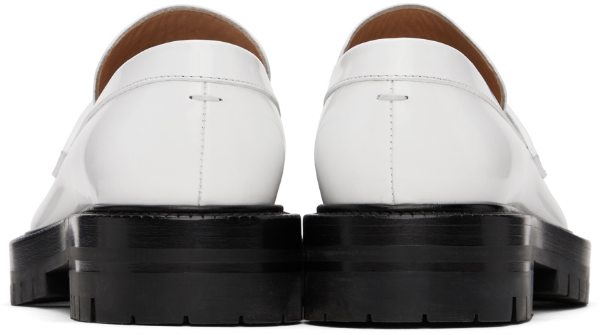 Maison Margiela White Tabi Loafers Maison Margiela