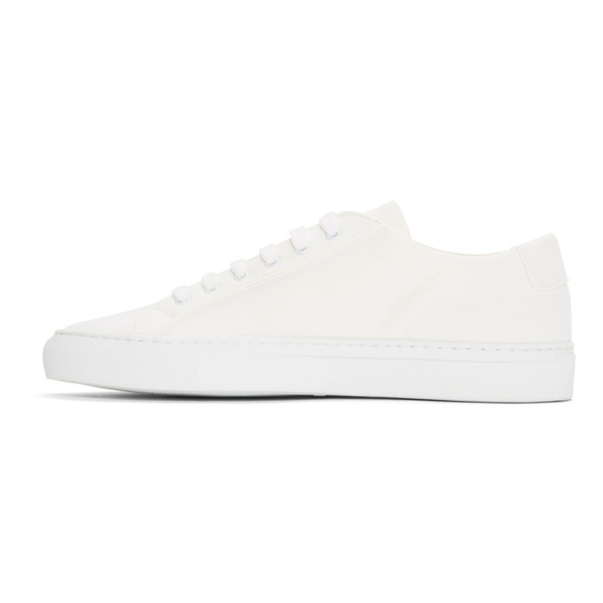 Woman by Common Projects White Canvas Achilles Low Sneakers Woman by ...