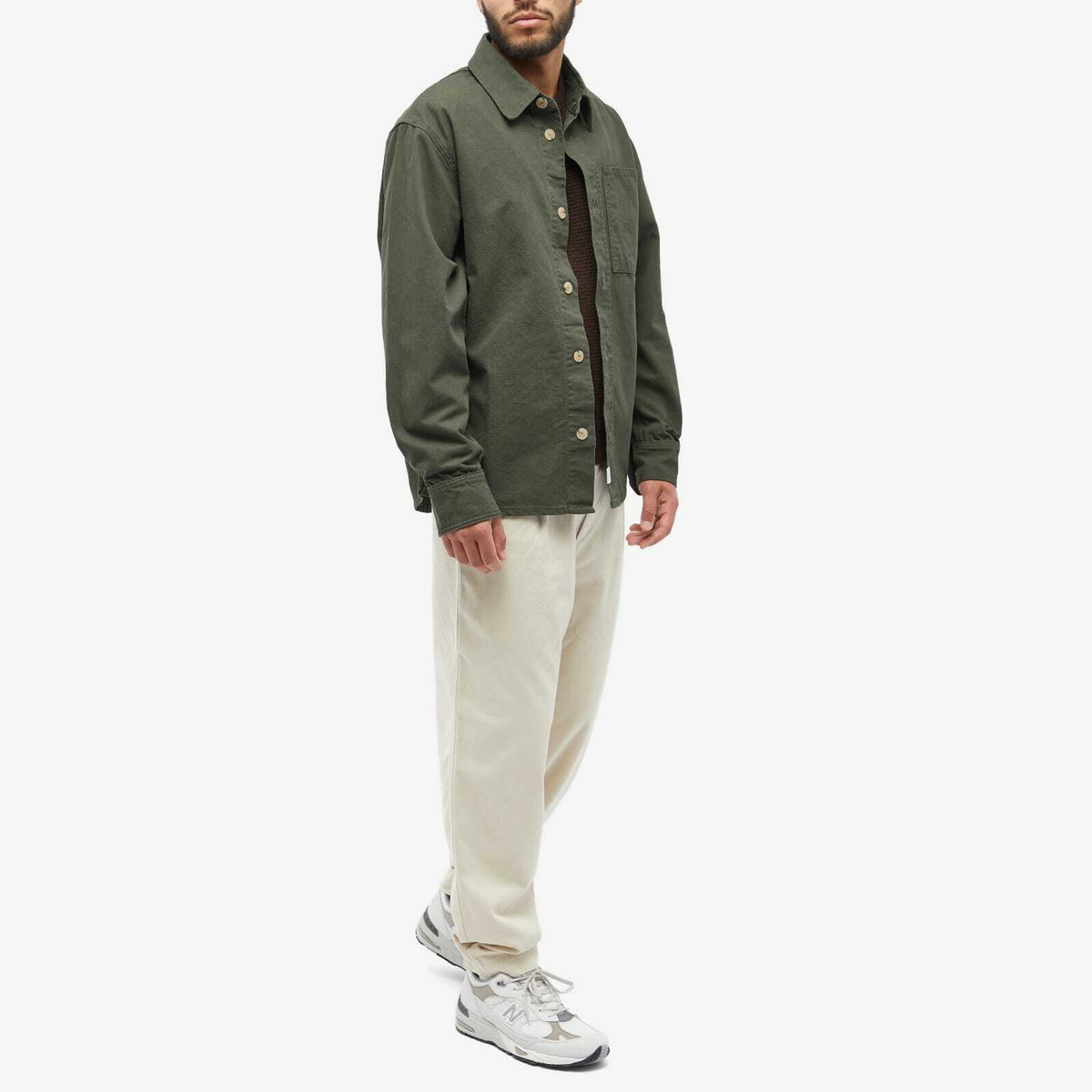 Folk Men's Twill Assembly Pant in Stone Brushed Twill Folk