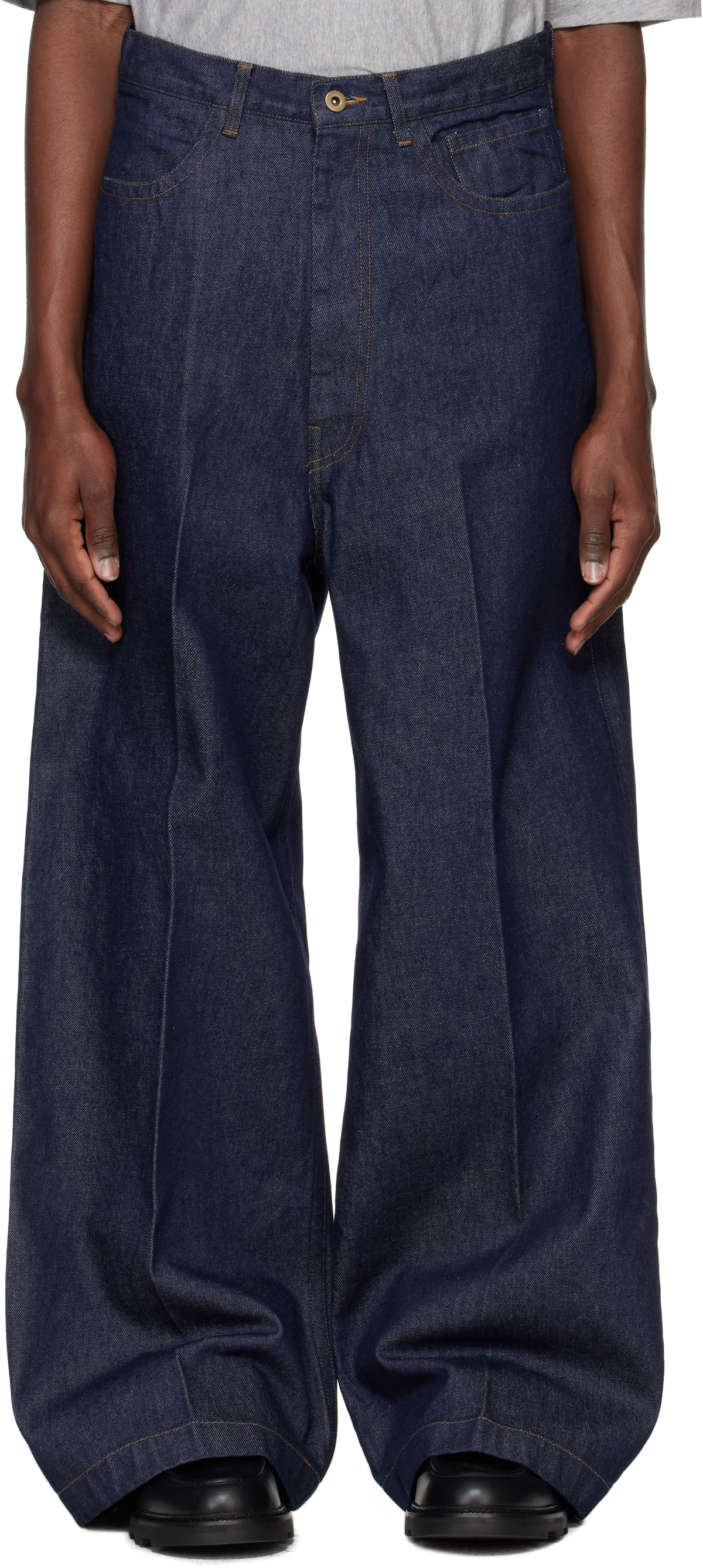 RAINMAKER KYOTO Indigo 5-Pocket Hakama Jeans RAINMAKER KYOTO