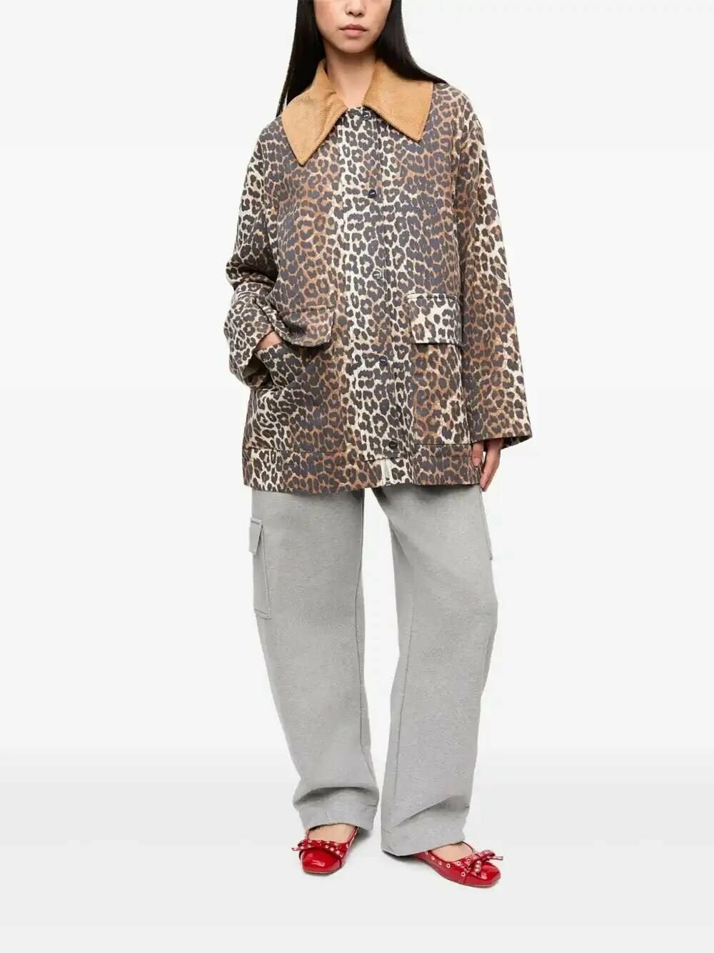 GANNI Leopard-Print Jacket GANNI