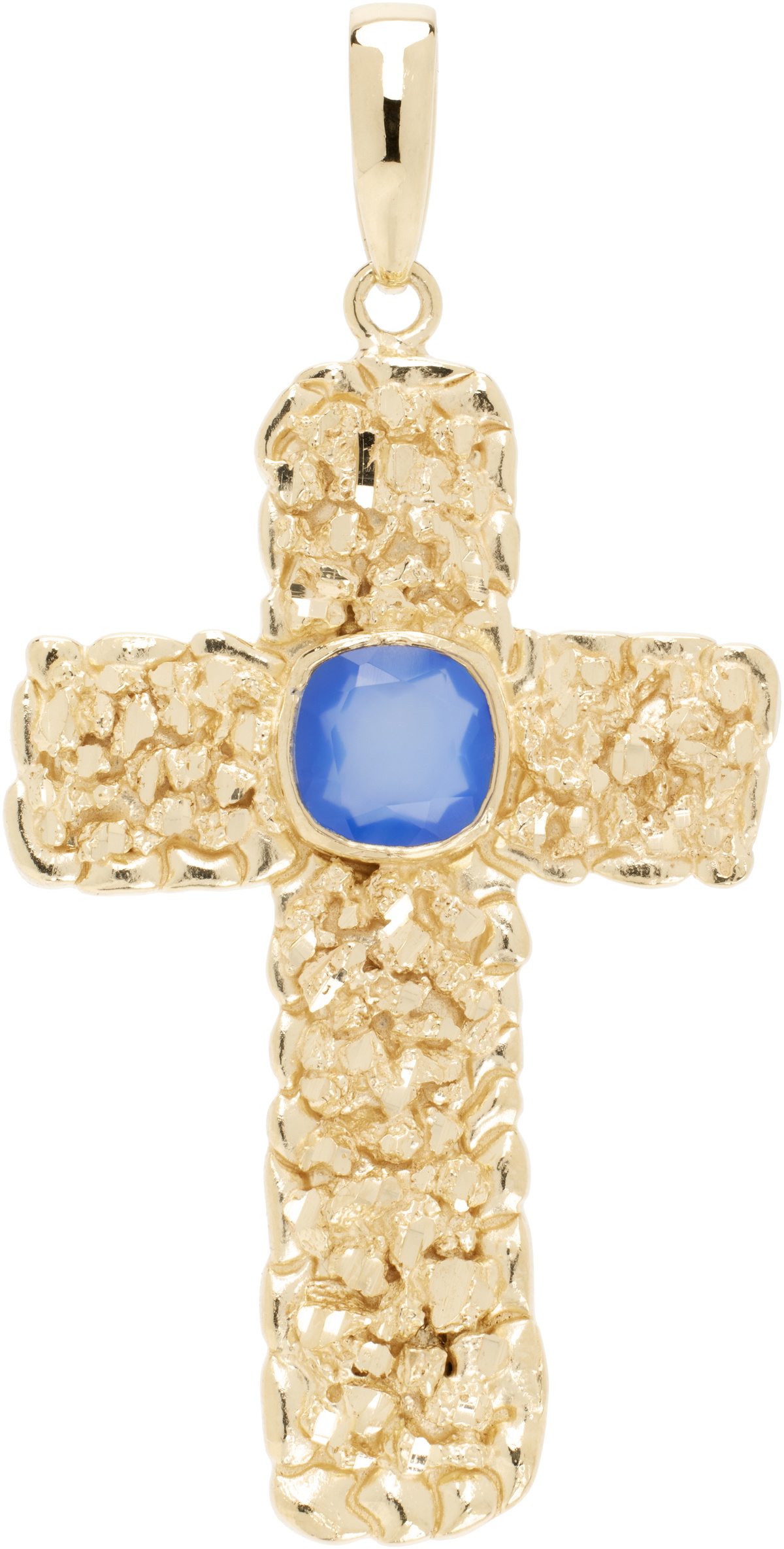 Veneda Carter Gold VC050 Lapis Cross Pendant Veneda Carter
