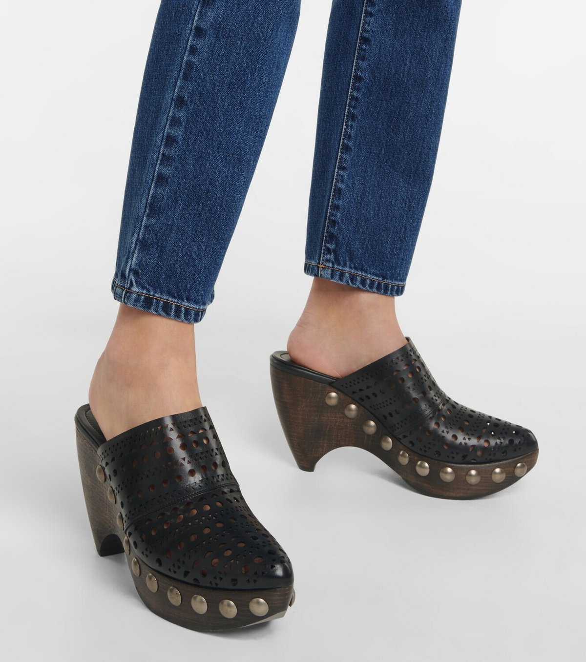 Alaïa Le Sabot leather mules ALAÏA