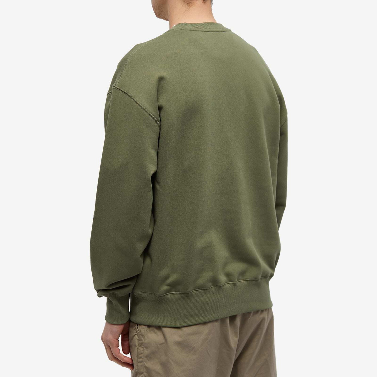 Uniform Bridge Men's 10th Air Force Crew Sweat in Olive Uniform Bridge