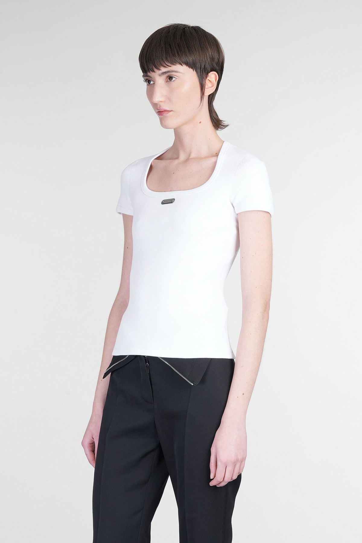 Alexander McQueen Topwear In White Cotton Alexander McQueen
