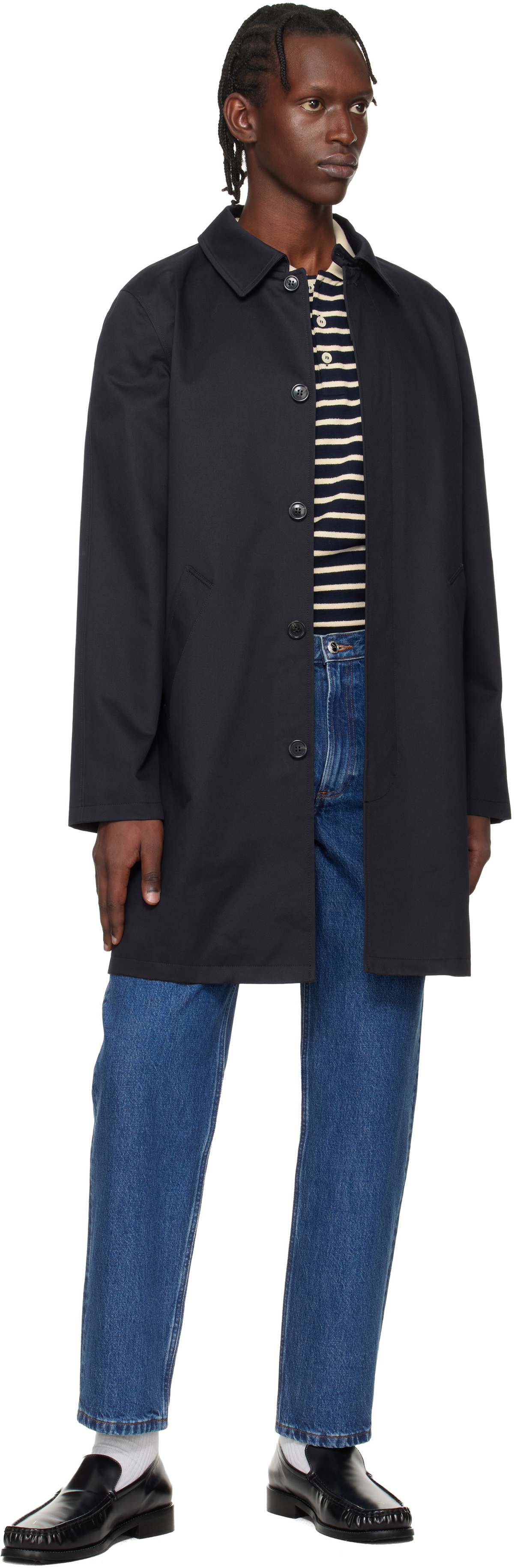A.P.C. Navy Urban Mac Coat A.P.C.