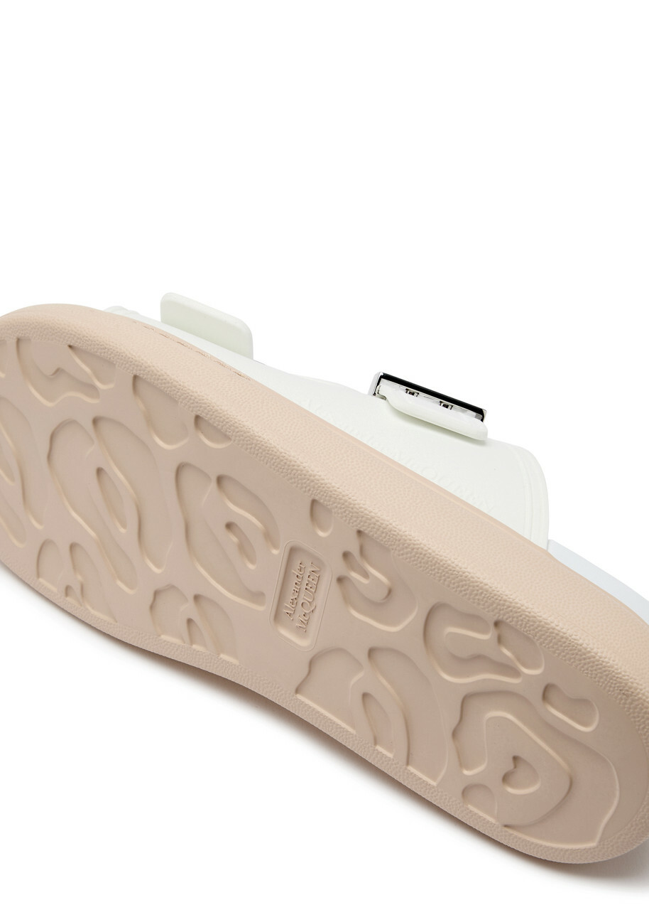 Alexander Mcqueen Hybrid Rubber Sliders White Alexander McQueen