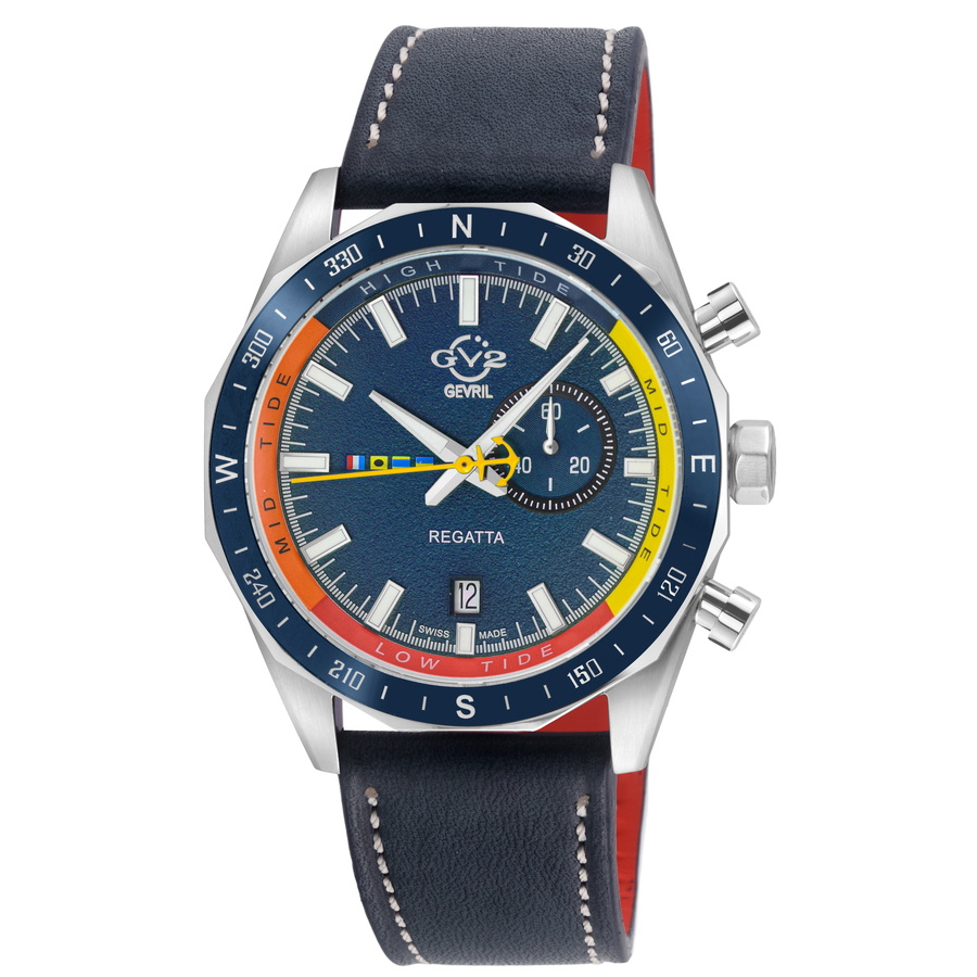 GV2 by Gevril Regatta Blue Dial Mens Watch 42702 GV2 by Gevril