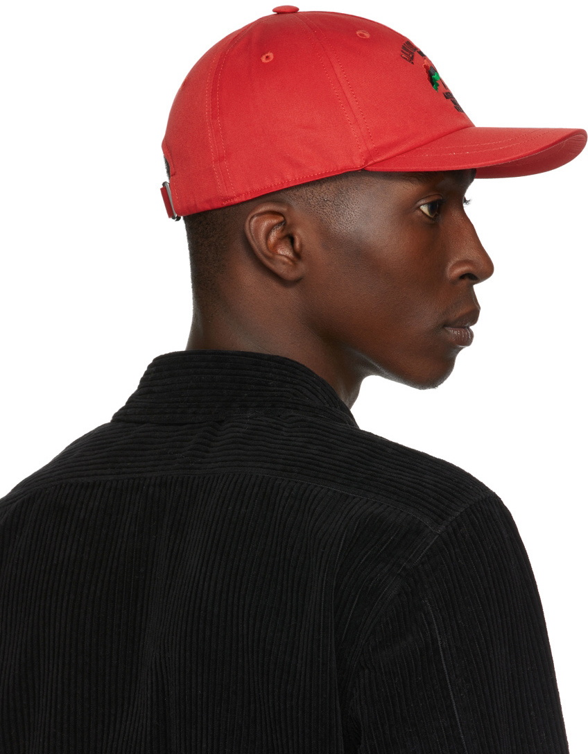 Denim Tears Red Champion Edition Baseball Cap Denim Tears
