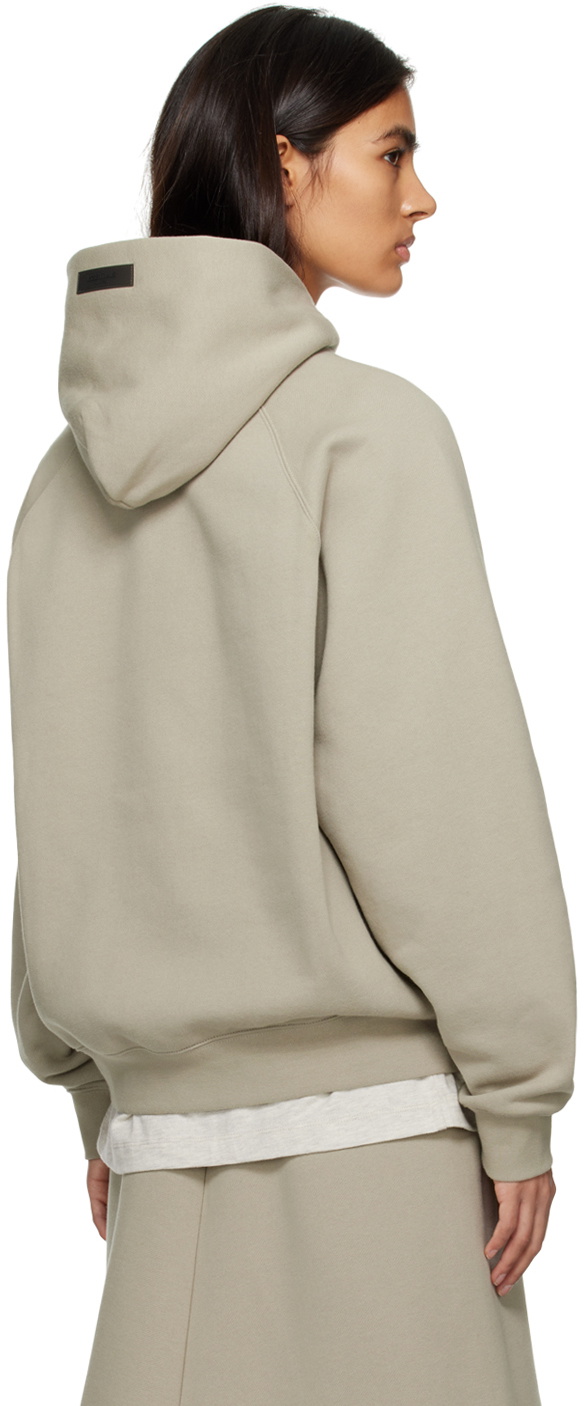 Fear of God ESSENTIALS Gray Raglan Hoodie Fear Of God Essentials