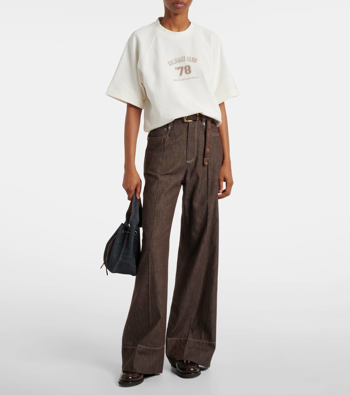 Brunello Cucinelli Logo patch-appliqué cotton jersey T-shirt Brunello ...